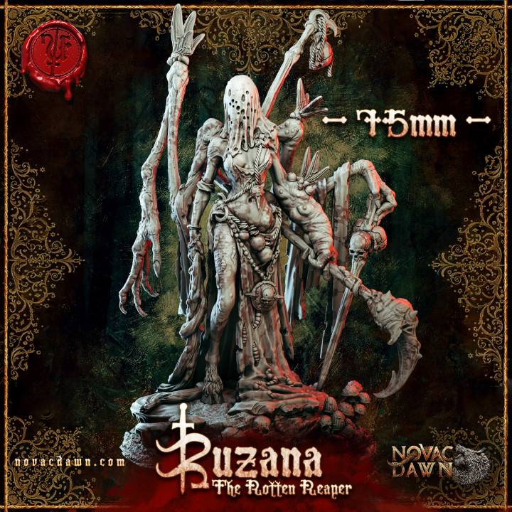 3D Printable Zuzana - The Rotten Reaper - 75mm by Novac Dawn