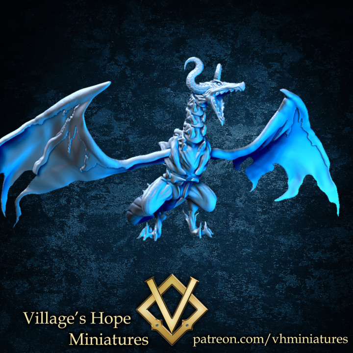 3D Printable Shadow drake by Village's Hope Miniatures