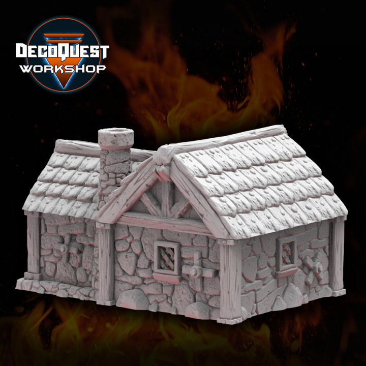 3D Printable Medieval forge by DecoQuest Workshop