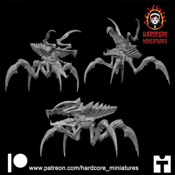 3D Printable Star Alien Bugs by Hardcore Miniatures