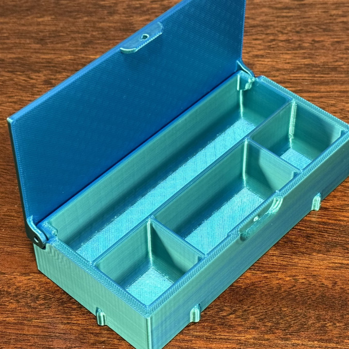 3D Printable Vaikin Box 3D - VK6 Half Tray Travel Case by Vaikin Kansepts