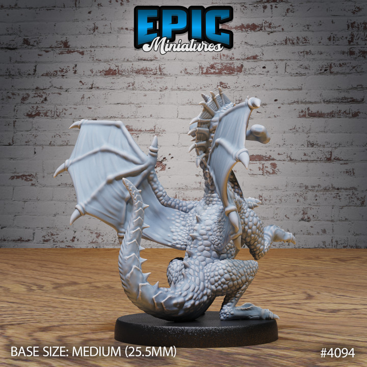 3D Printable Green Dragon Wyrmling Set / Legendary Drake / Ancient ...