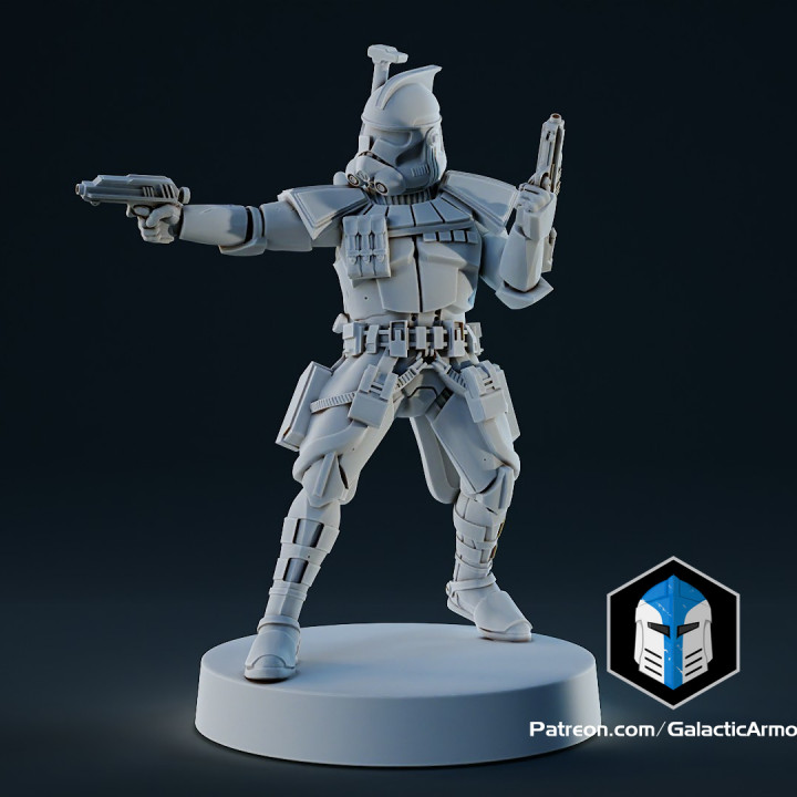 3D Printable ARC Trooper Clone Miniatures by Galactic Armory