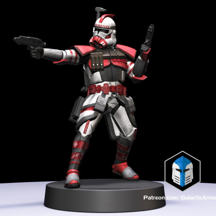 3D Printable ARC Trooper Clone Miniatures by Galactic Armory