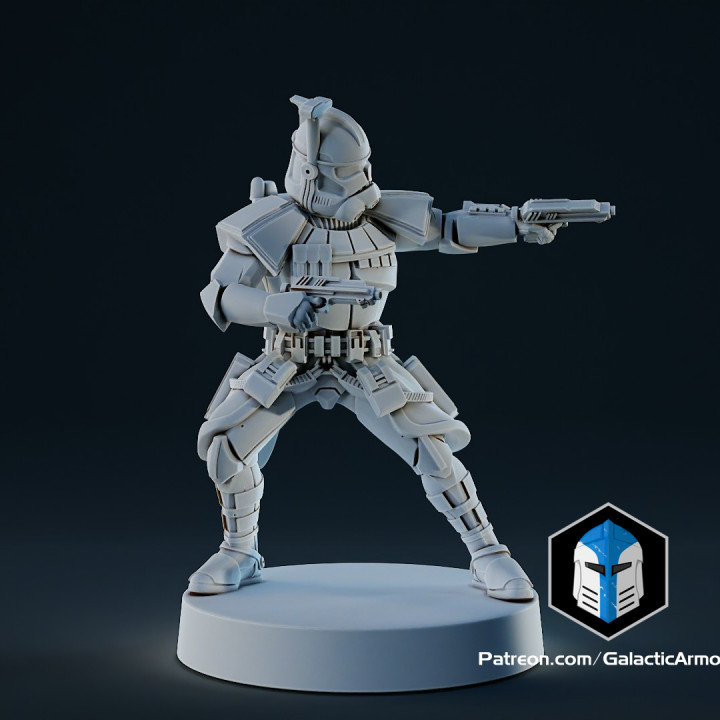 3D Printable ARC Trooper Clone Miniatures by Galactic Armory