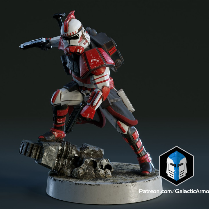3D Printable ARC Trooper Clone Miniatures by Galactic Armory