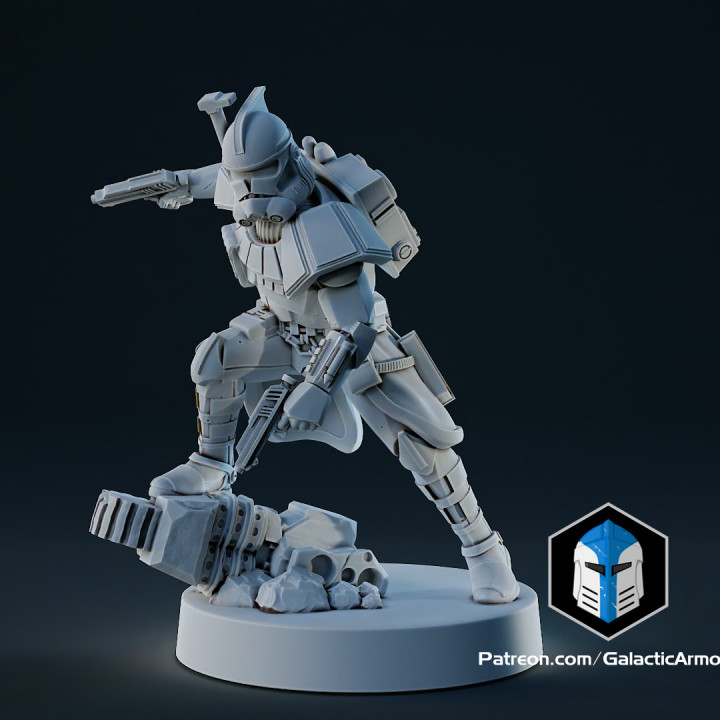 3D Printable ARC Trooper Clone Miniatures by Galactic Armory