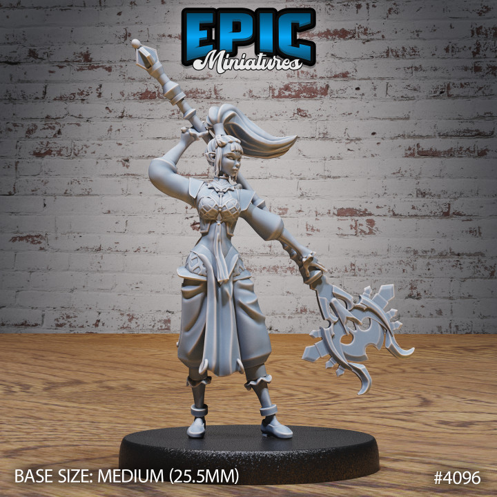 3D Printable Elf Sorceress / Elvish Worker / Elven Wizard / Magician ...