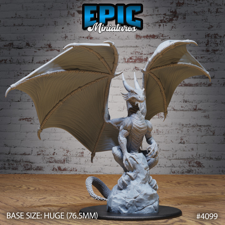 3D Printable Storm Dragon Set / Legendary Drake / Tempest Creature ...