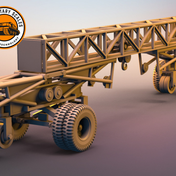 3D Printable FRIES KRAN 16t Strabokran transport by MilitaryScales