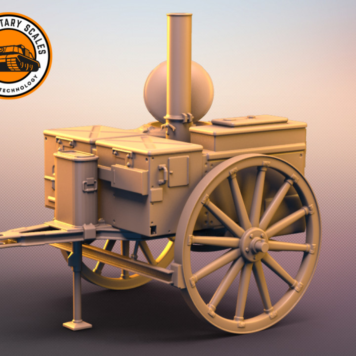 3D Printable German field kitchen open by MilitaryScales