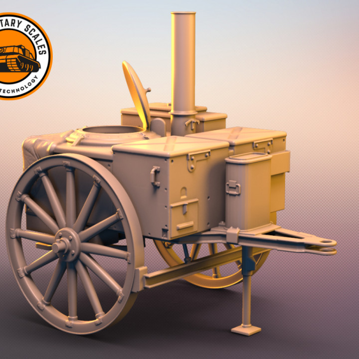 3D Printable German field kitchen open by MilitaryScales