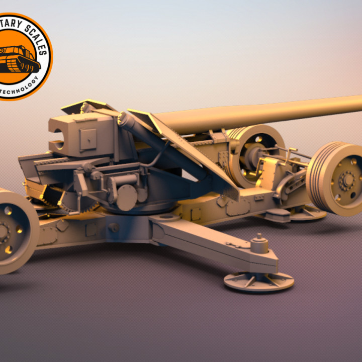 3D Printable German PaK 44 by MilitaryScales