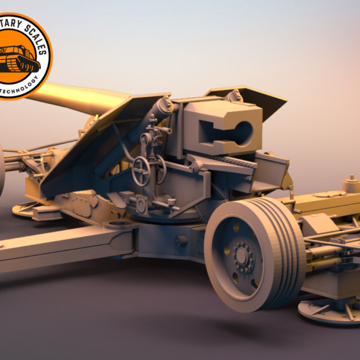 3D Printable German PaK 44 by MilitaryScales