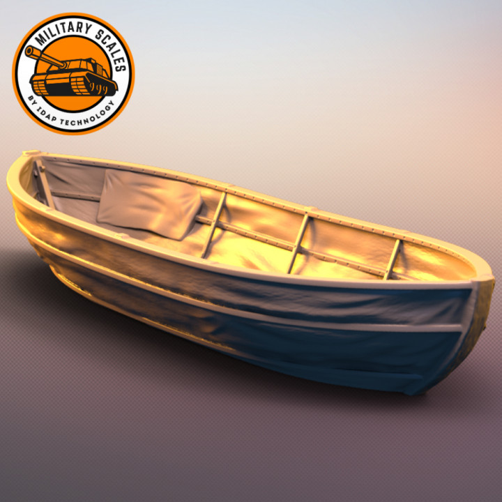 3D Printable Goatley boat by MilitaryScales