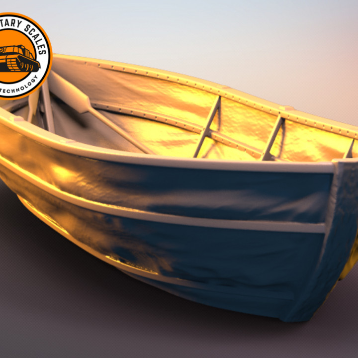 3D Printable Goatley boat by MilitaryScales