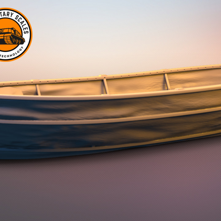 3D Printable Goatley boat by MilitaryScales