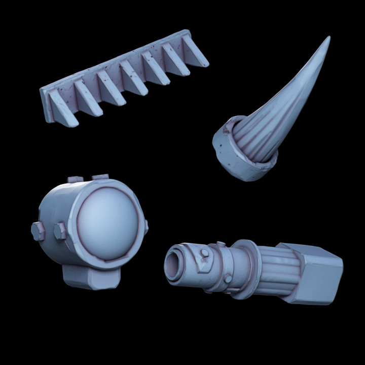 Descargar Kitbash Vol.1/2/3 Ork/120 Unique pieces de WarZone Miniature