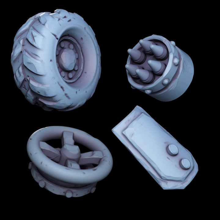 Descargar Kitbash Vol.1/2/3 Ork/120 Unique pieces de WarZone Miniature