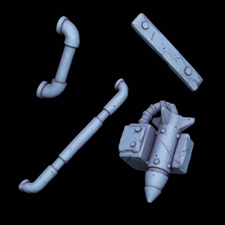 Descargar Kitbash Vol.1/2/3 Ork/120 Unique pieces de WarZone Miniature