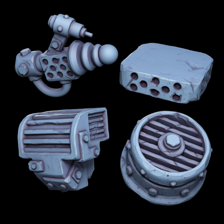 Descargar Kitbash Vol.1/2/3 Ork/120 Unique pieces de WarZone Miniature