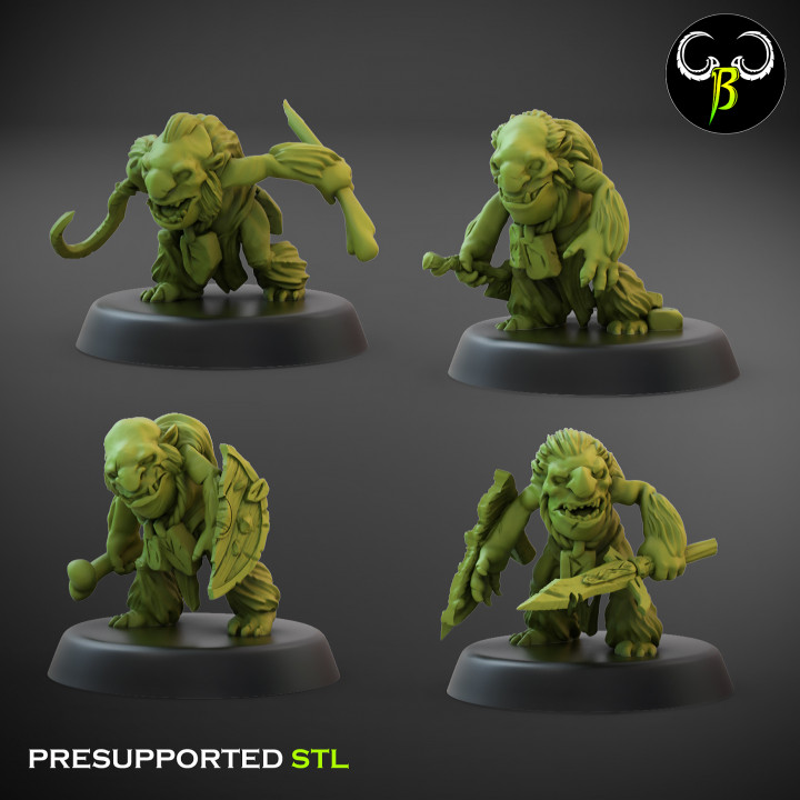 3D Printable Rune Trogg Set A by ClayBeastCreation