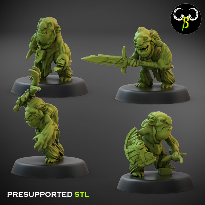 3D Printable Rune Trogg Set B by ClayBeastCreation
