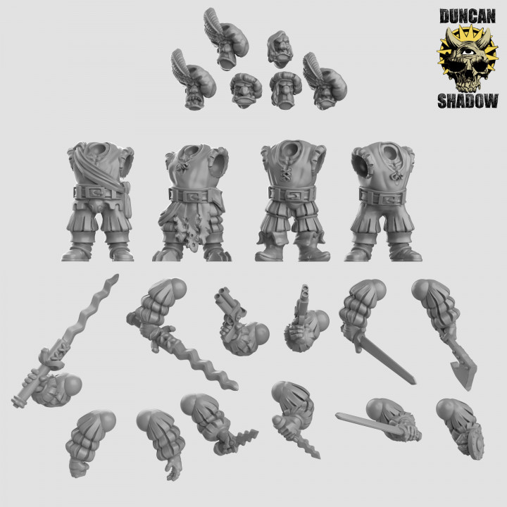3D Printable Empire Ogres Multipart Kit (Pre Supported) (L) by Duncan ...