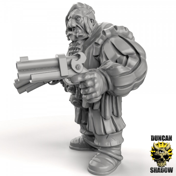 3D Printable Empire Ogres with Pistols (Pre Supported) by Duncan Shadow