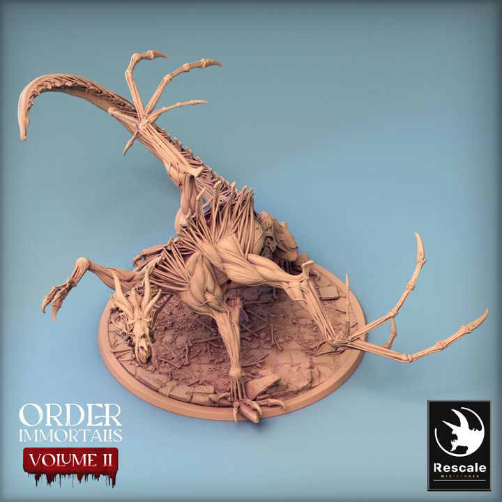 3D Printable Immortalis Dragon Attack by Rescale Miniatures