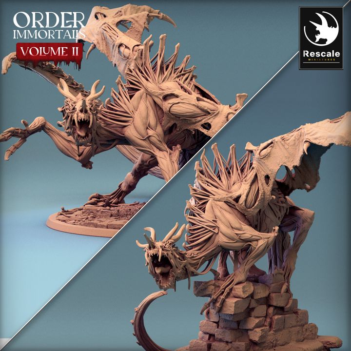 3D Printable Pack Immortalis Dragon by Rescale Miniatures