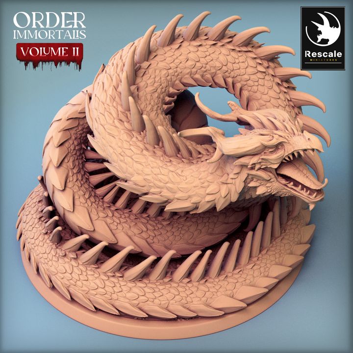 3D Printable Pack Immortalis Snake by Rescale Miniatures