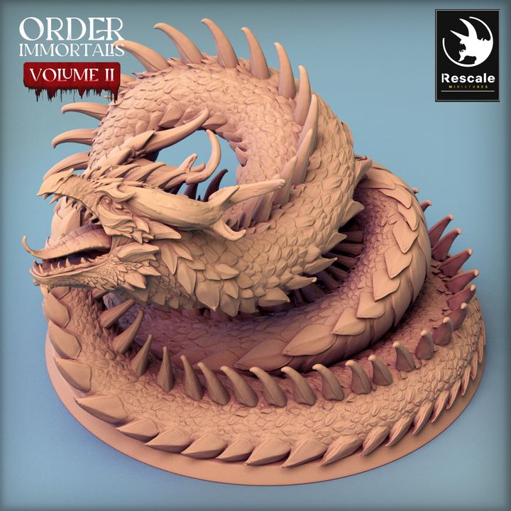 3D Printable Pack Immortalis Snake by Rescale Miniatures
