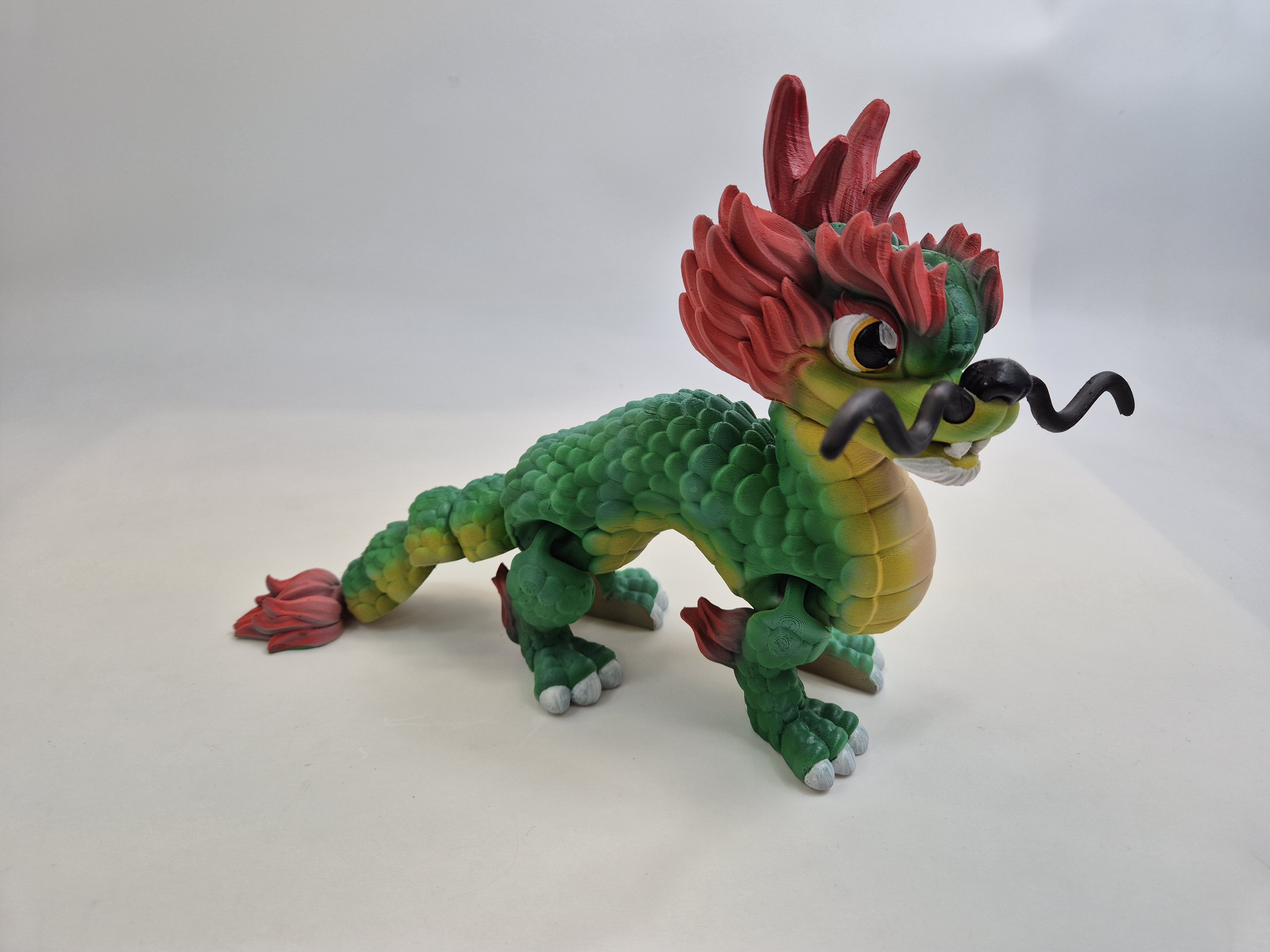 3D Printable Flexi Chinese Dragon by Toonz Factory