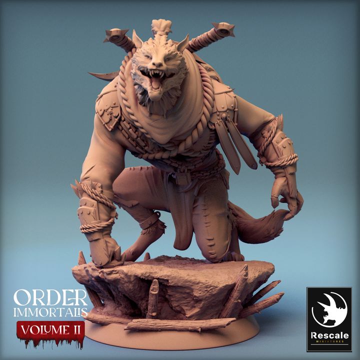 3D Printable Pack WereWolf by Rescale Miniatures