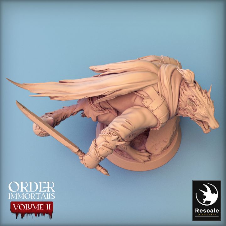 3D Printable Pack WereWolf by Rescale Miniatures