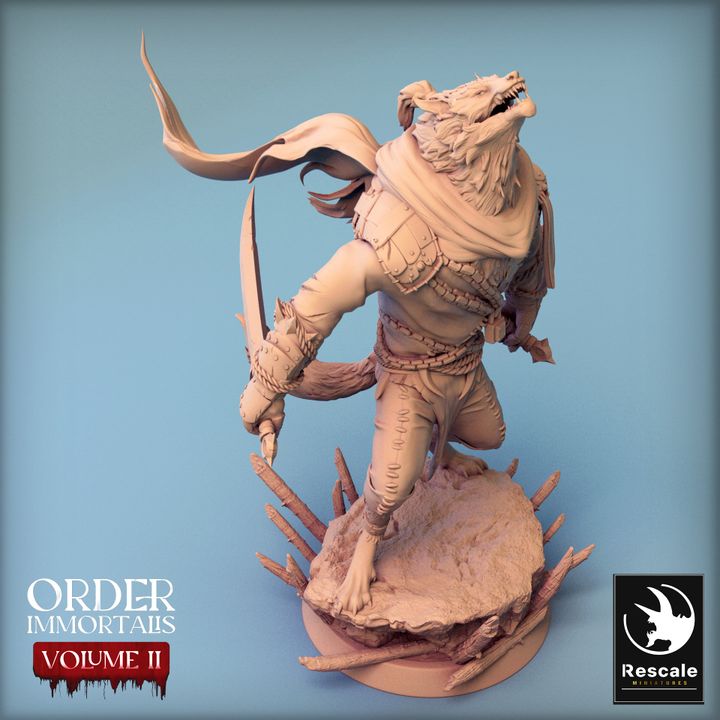3D Printable Pack WereWolf by Rescale Miniatures