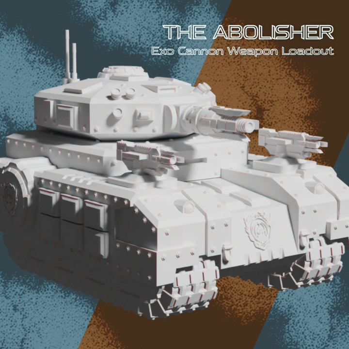 3D Printable Enforcer Tank (Modular Kit) for 32mm Scale Scifi Wargames ...