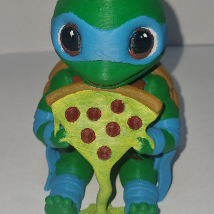 3D Printable CUTE BABY NINJA TURTLE - NO SUPPORT by Martin Trons