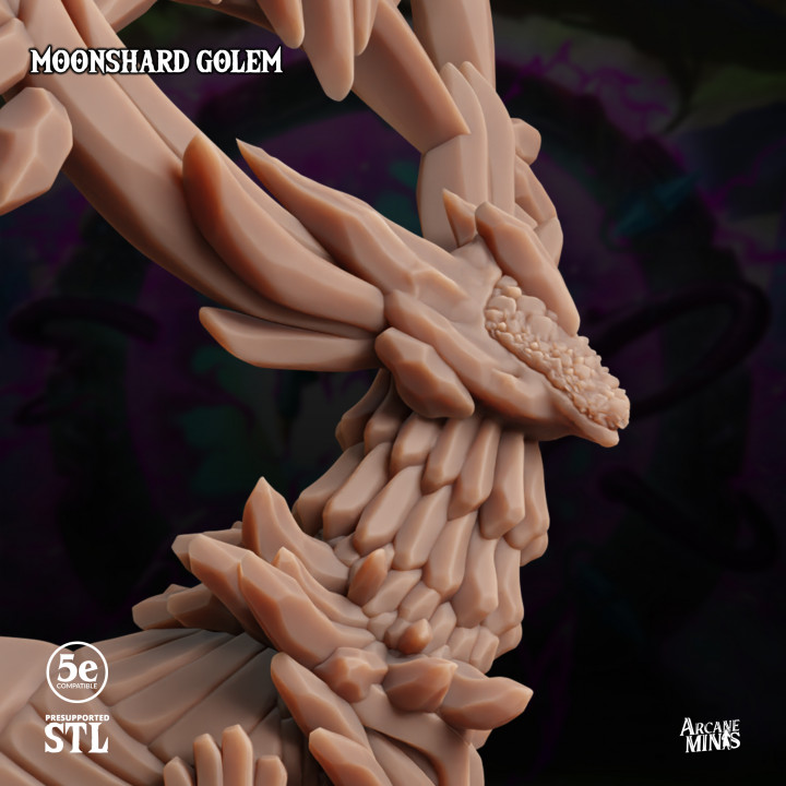 3D Printable Moonshard Golem by Sordane Publishing