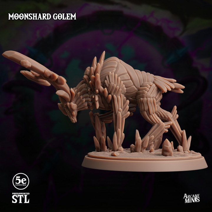 3D Printable Moonshard Golem by Sordane Publishing