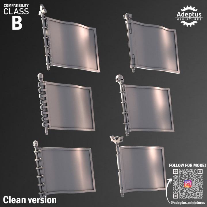 3D Printable Banners - Design Option 1. Imperial Guard. Compatibility ...