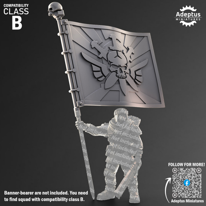 3D Printable Banners - Design Option 1. Imperial Guard. Compatibility ...
