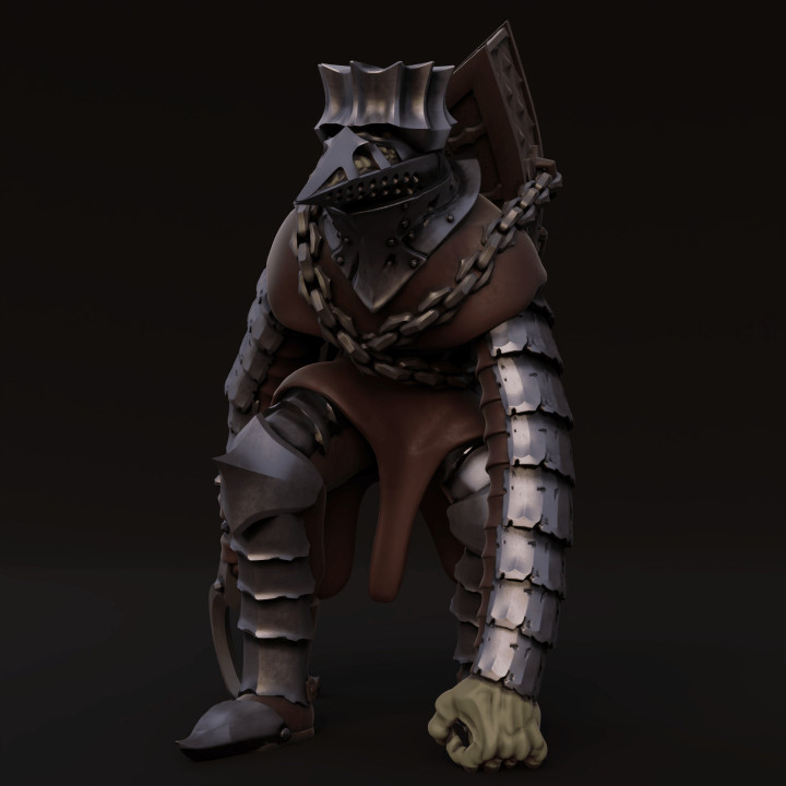 3D Printable Pig Orc Servant C by vector.miniatures