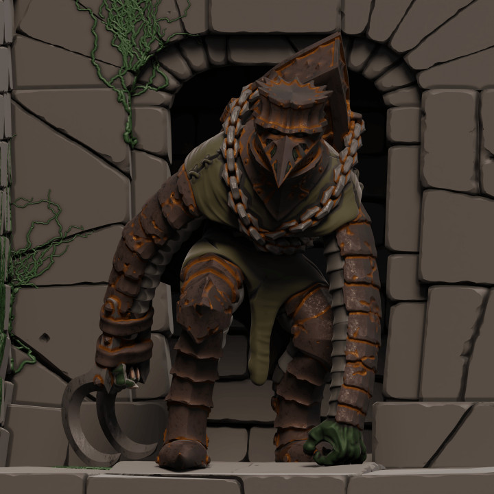 3D Printable Pig Orc Servant C by vector.miniatures