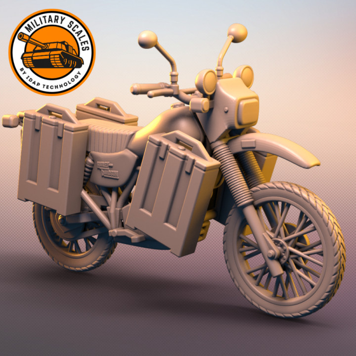 3D Printable Harley Davidson Enduro 500 military by MilitaryScales