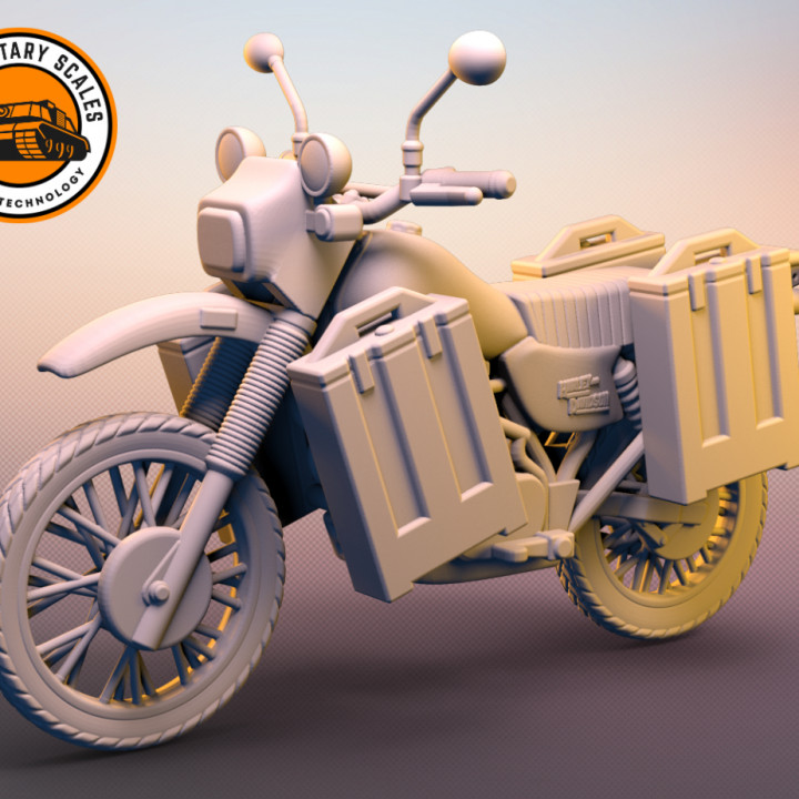 3D Printable Harley Davidson Enduro 500 military by MilitaryScales