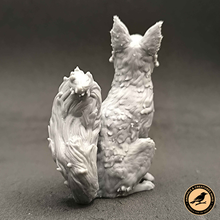 3D Printable Sitting fox by Animals & Creatures Minis