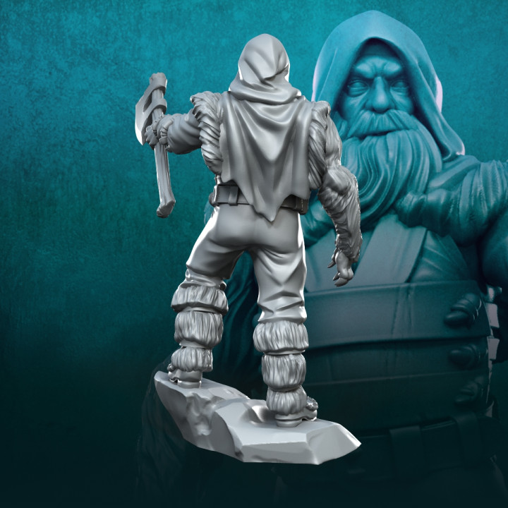 3D Printable Grudder The Bearman | Free Forest | Fantasy by Davale Games