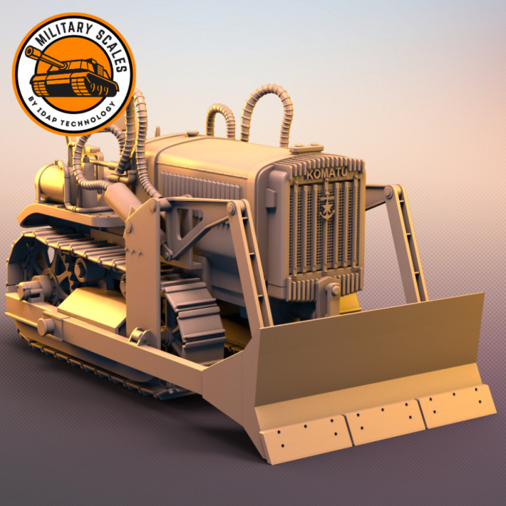 3D Printable KOMATSU G-40 by MilitaryScales